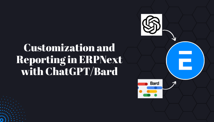 ERPNext with ChatGPT/Bard - Create reports, customization, programming ...